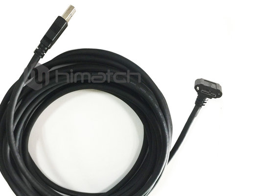 China High Speed USB 3.0 Camera cable  A to Micro B Vision Cables 5M With Thumbscrew supplier
