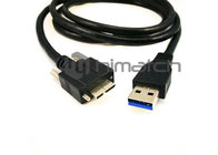Round Shape USB3 Vision Cable 9 Core 5 Meters With Locking Screw RoHS Compliant