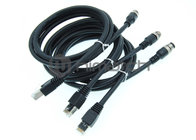 OEM Industrial Ethernet Cable / M12 A Coded Ethernet Cable IP PROFINET