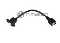 Durable High Speed USB 2.0 Cable / USB A Type Extension Cable With Panel Mount