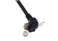 Cat5e Gigabit Ethernet RJ45 to RJ45 Angle Down Cable with Good Performance for Machine Vision System