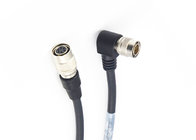 Right Angle 6 Pin Hirose Cable / Female To Open Cable 5 Meters For Analog Camera