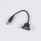 Panel Mount High Speed USB 2.0 Cable Black Color Male To Female USB Cable